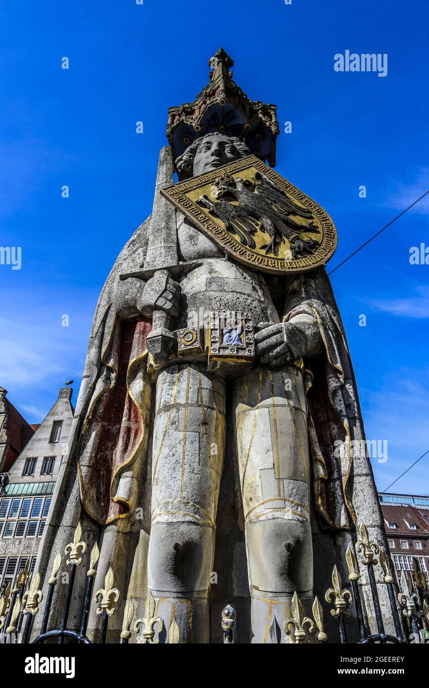 Bremer Roland Statue Stock Photo - Alamy
