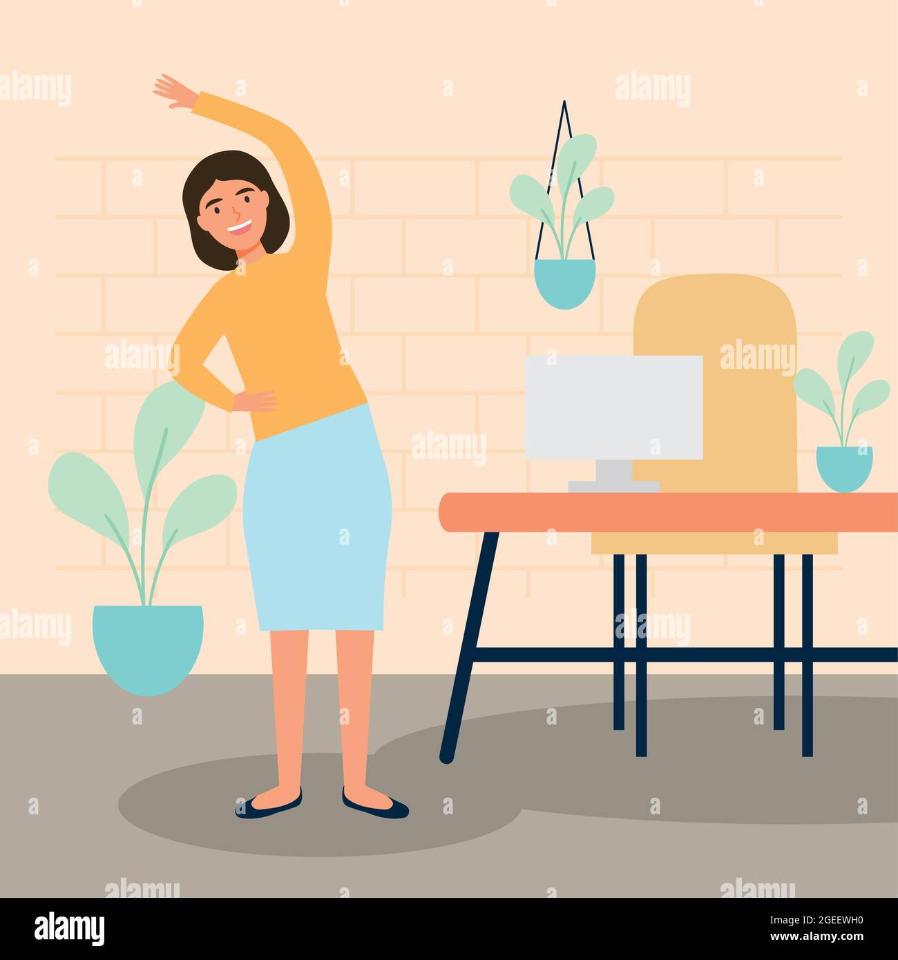 Employee Breaks Stock Vector Images - Alamy