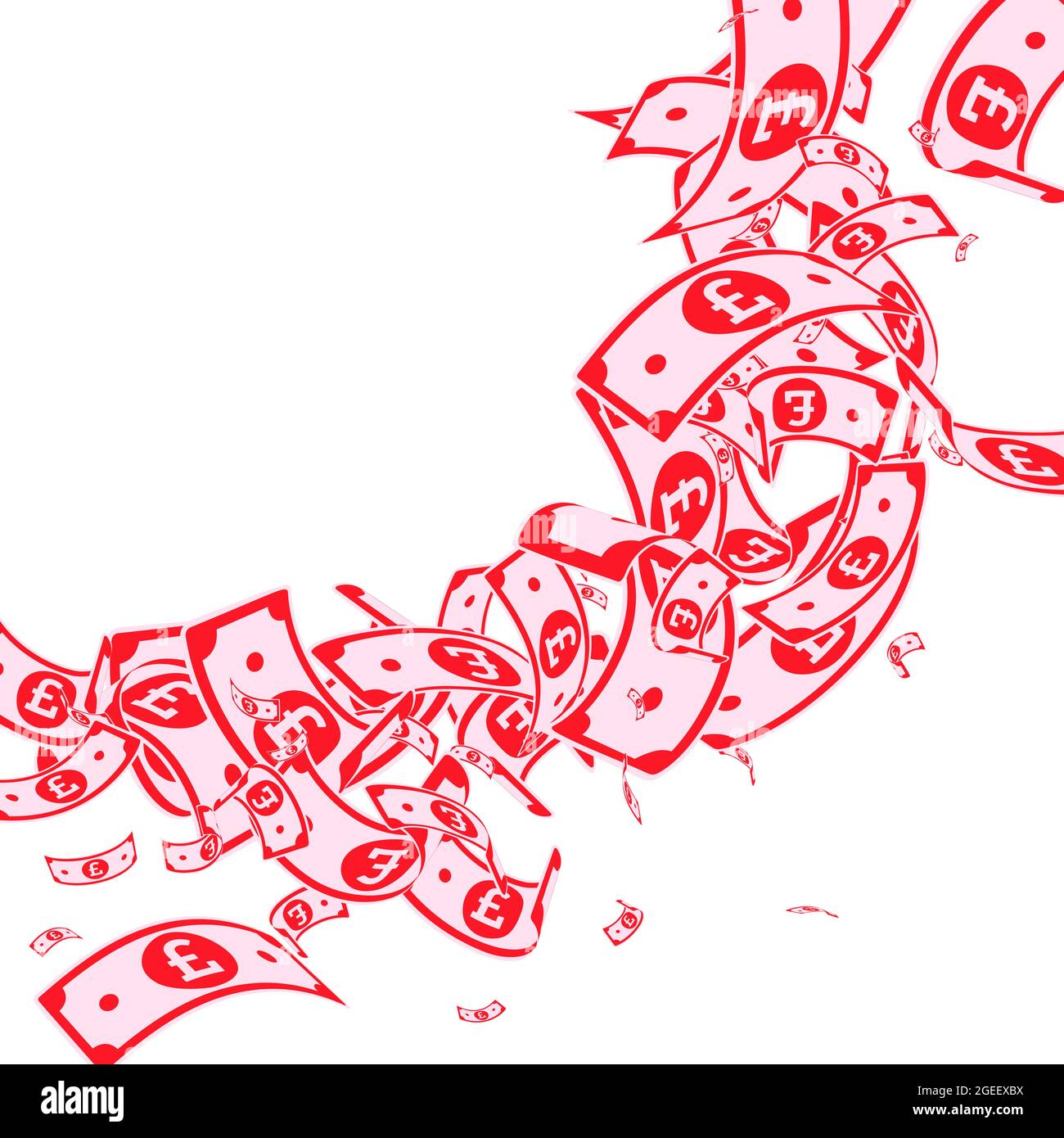 British notes money falling Stock Vector Images - Alamy