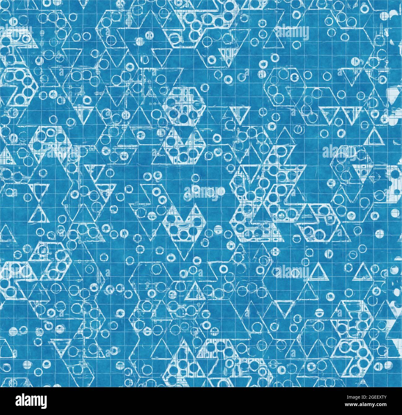 Seamless bright blue blueprint pattern for textile and print Stock ...