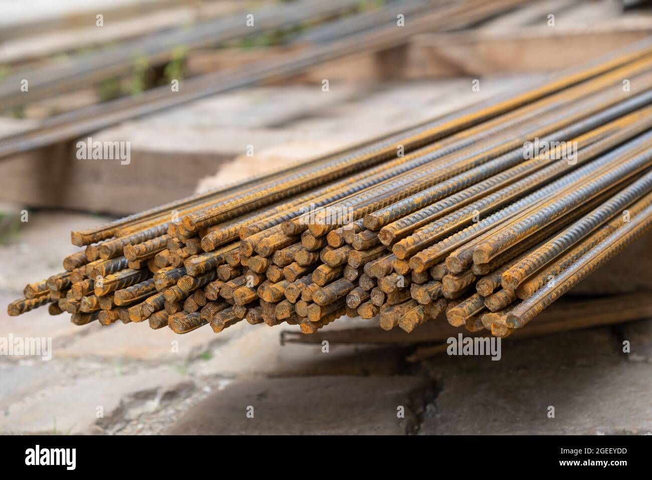 Iron Wire Welded Close up . Building materials mesh for concrete on ...