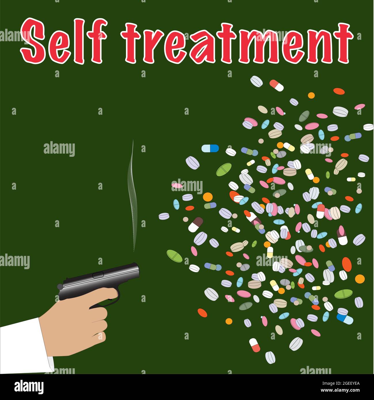 Selftreatment Stock Vector Images - Alamy