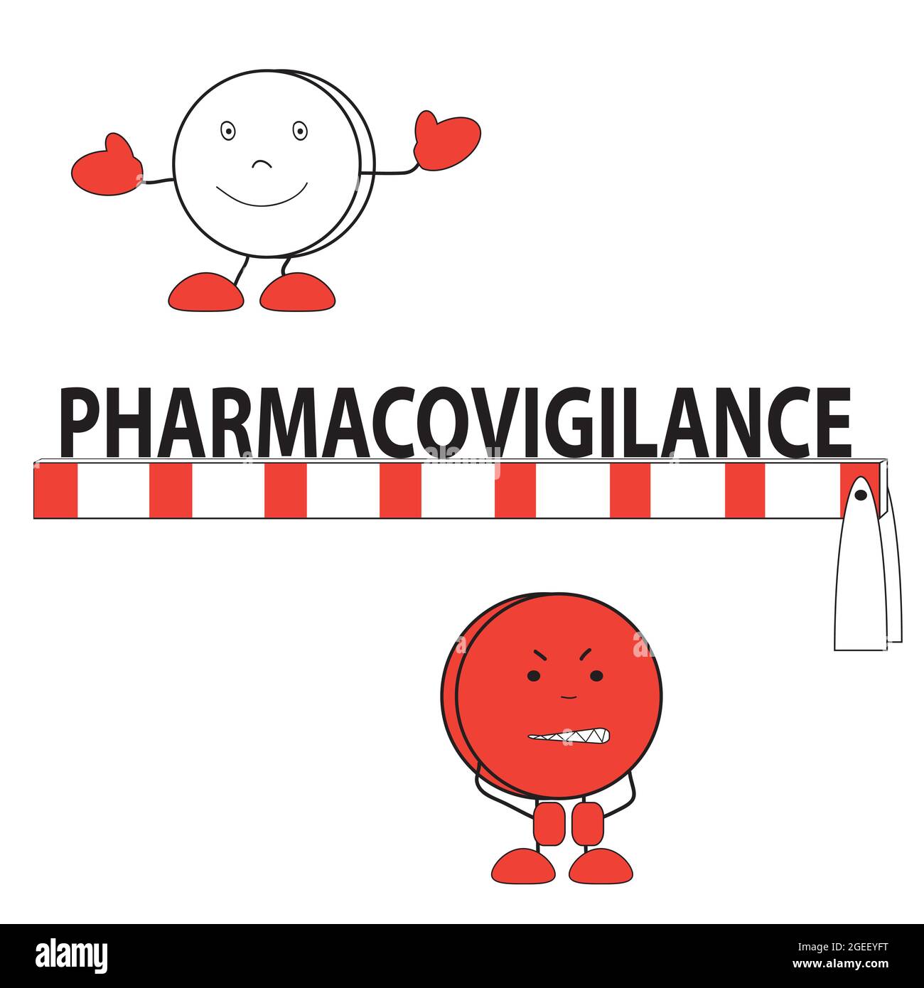 Pharmacovigilance in pharmacy, laboratory research, safe medicine Stock ...