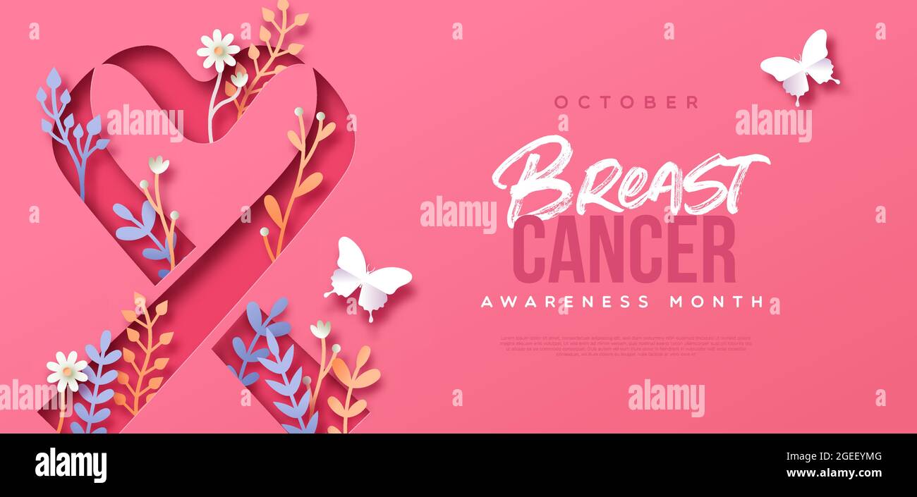 Breast Cancer Ribbon Template