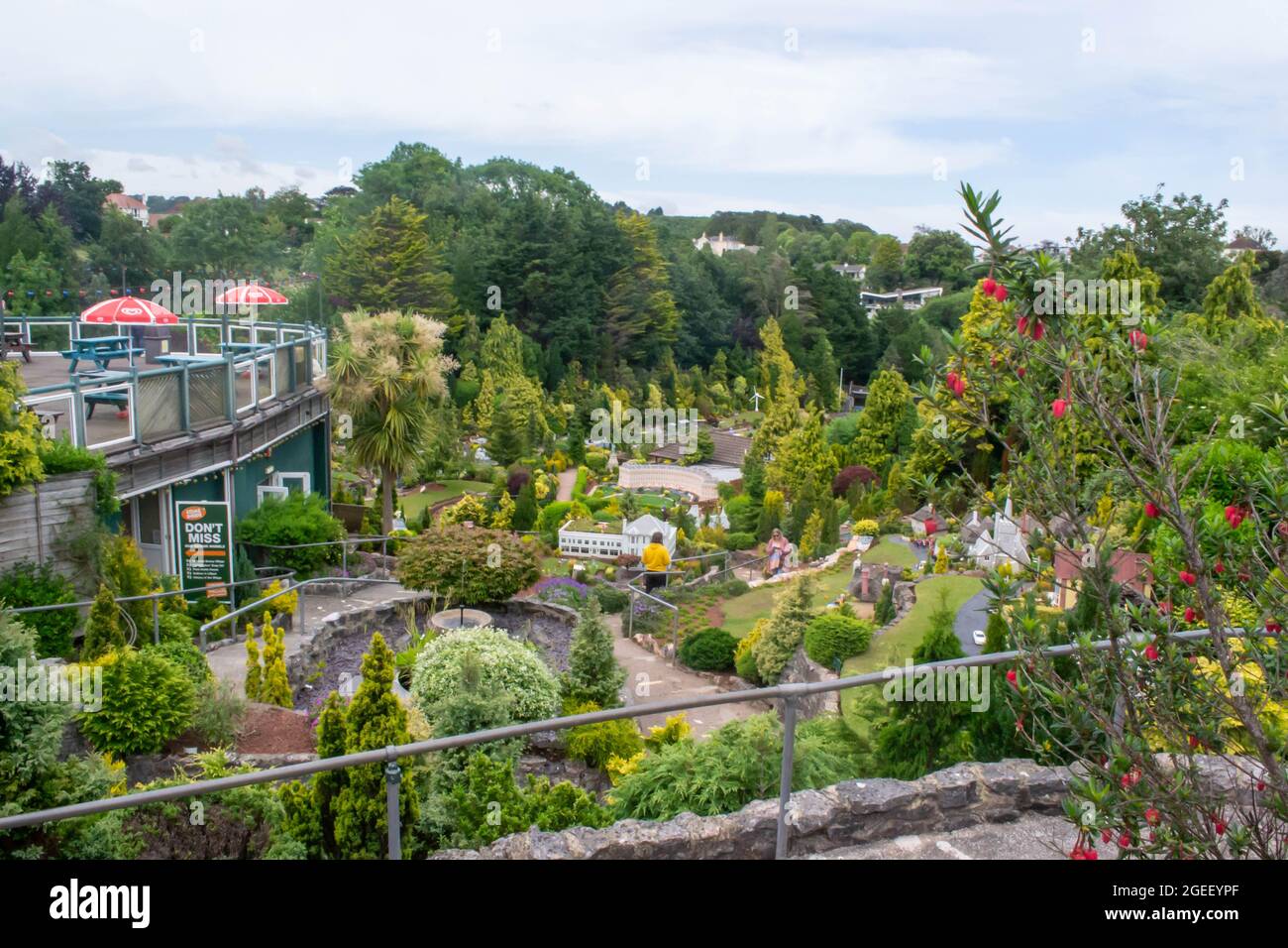 BABBACOMBE, TORQUAY, ENGLAND- 26 June 2021: Babbacombe Model Village in ...