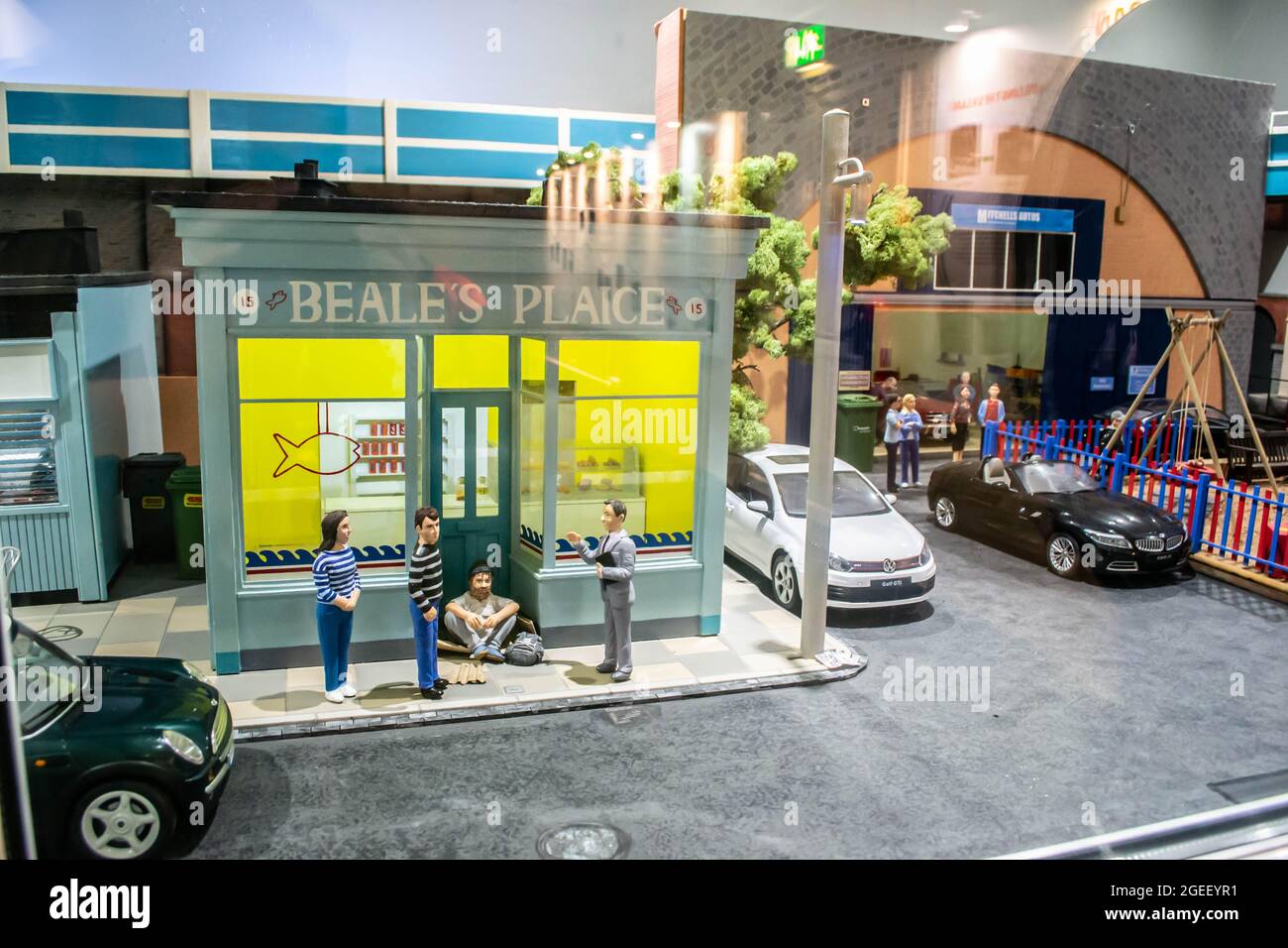 BABBACOMBE, TORQUAY, ENGLAND- 26 June 2021: Eastenders Beale's chip ...