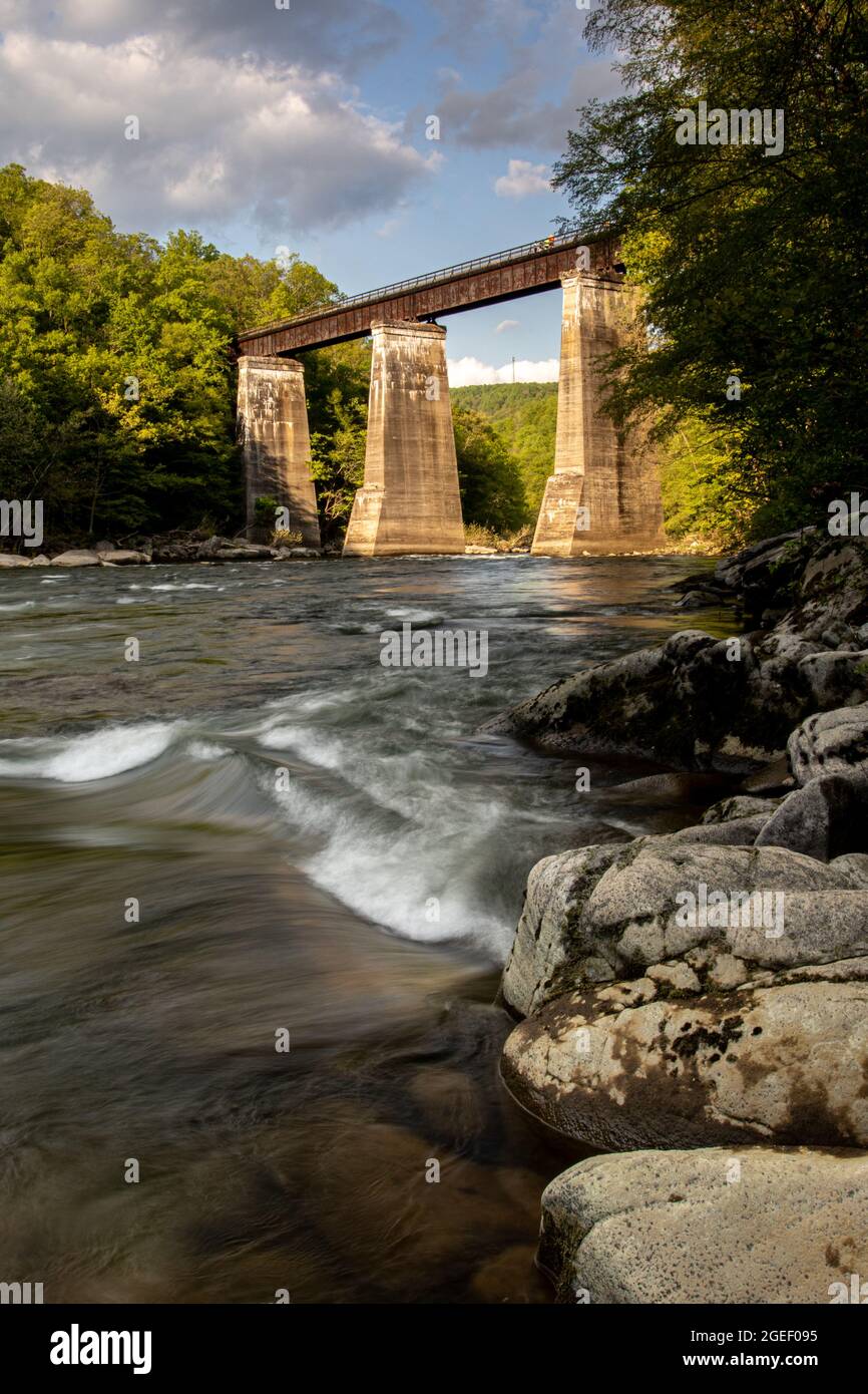 Bridge on the Rail Trail Stock Photo - Alamy