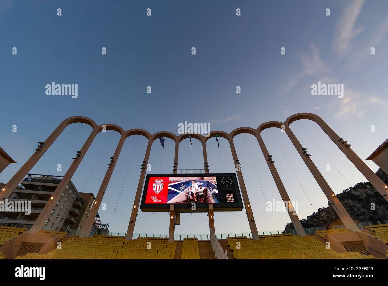 Monaco, Monaco, 17th August 2021. A general view of the iconic stadium ...