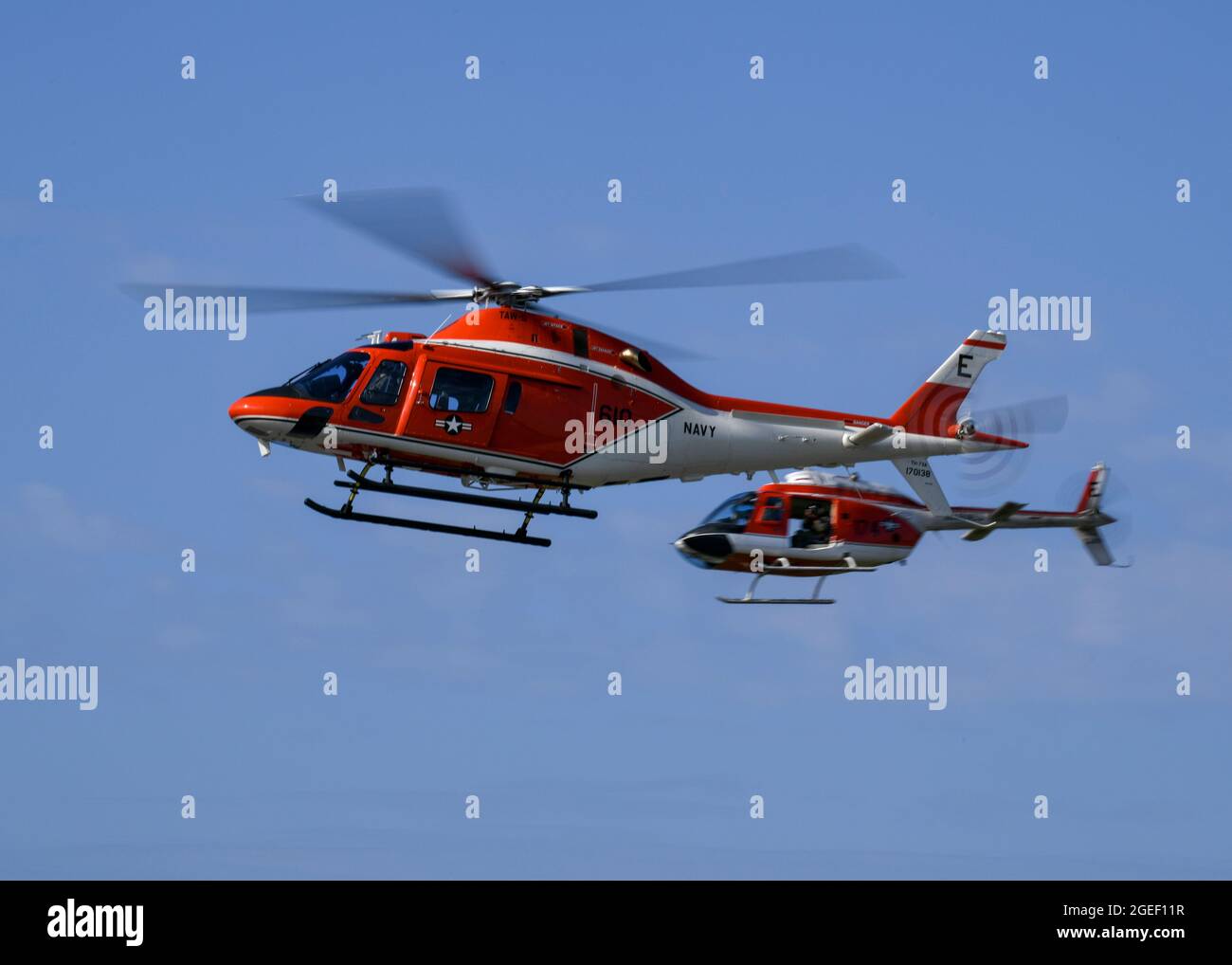 MILTON, Fla. (Aug. 6, 2021) The Navy's first TH-73A Thrasher, left ...