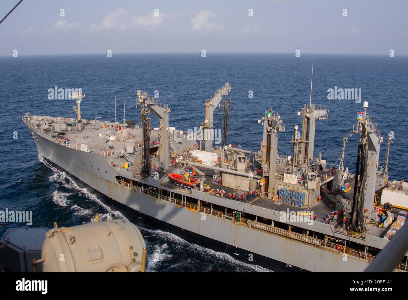 Military sealift command fleet replenishment oiler usns pecos t ao 197 ...