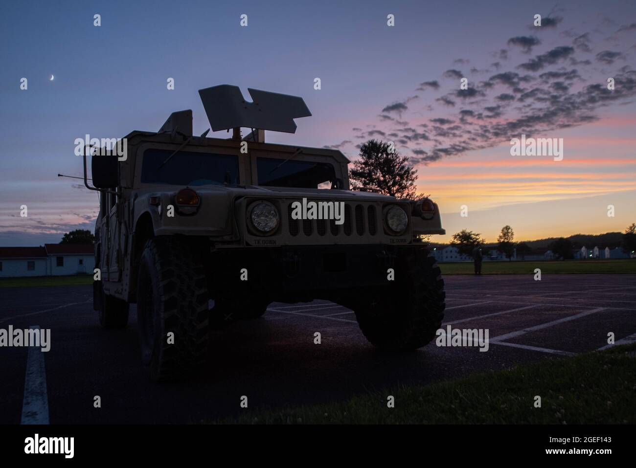 A humvee parked outside during exercise Patriot Warrior at Fort McCoy ...