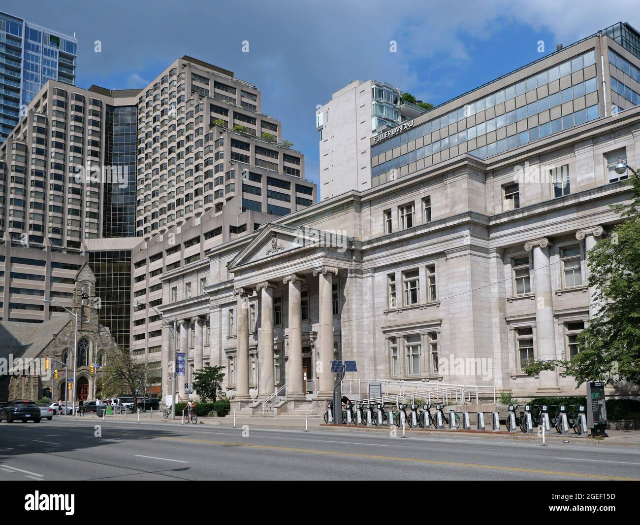 Toronto, Canada - August 19, 2021: A classical stone building at the ...