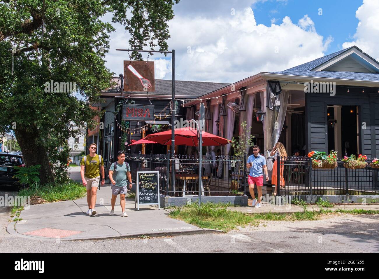 NEW ORLEANS, LA, USA - AUGUST 15, 2021: Misa Restaurant on Magazine ...