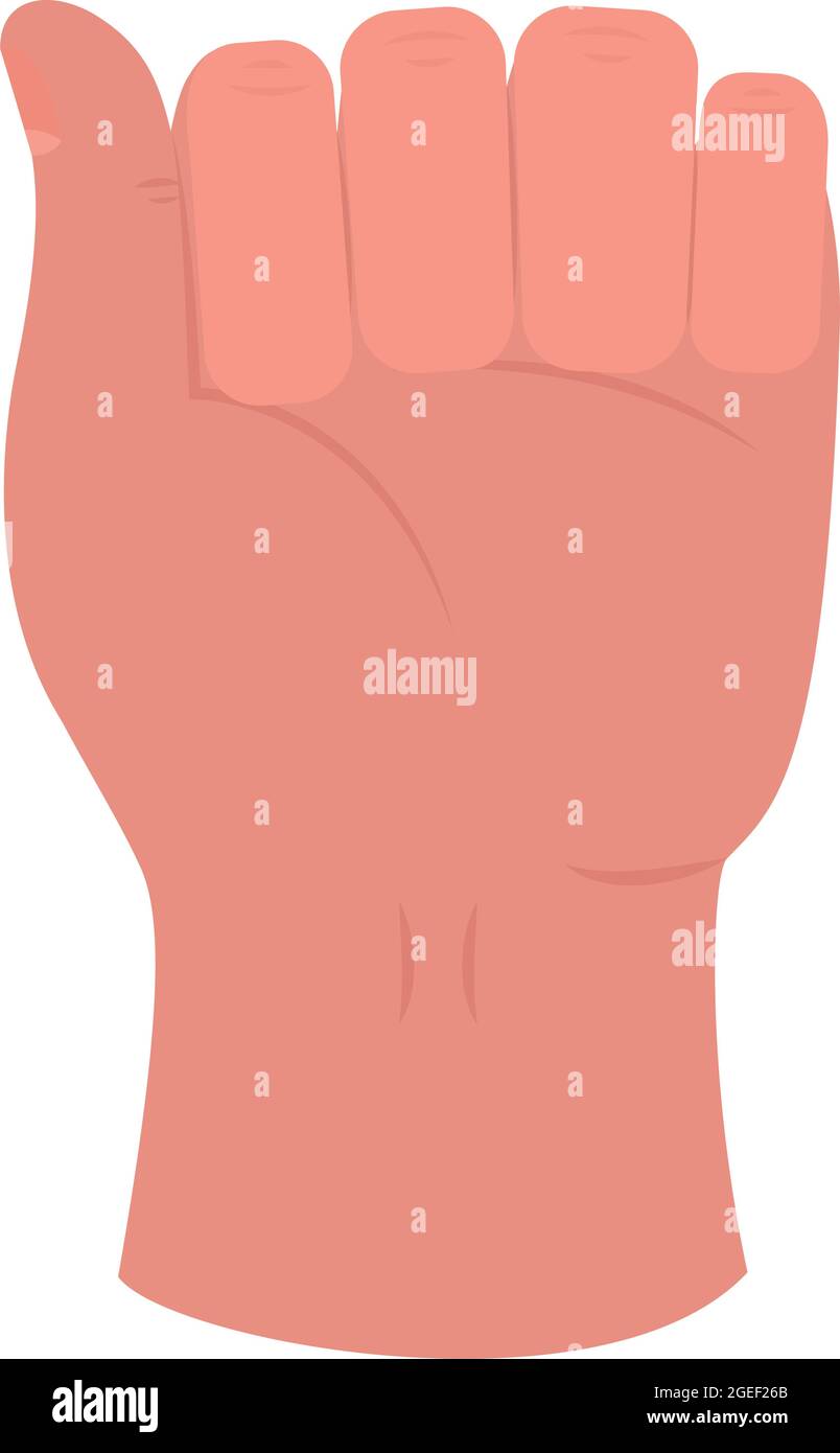 hand clenched icon on white background Stock Vector Image & Art - Alamy