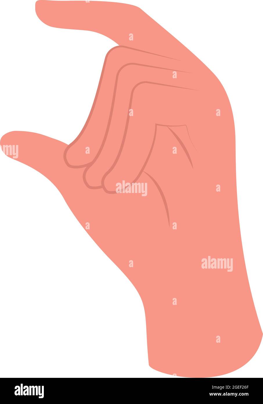 pinching hand icon on white background Stock Vector Image & Art - Alamy