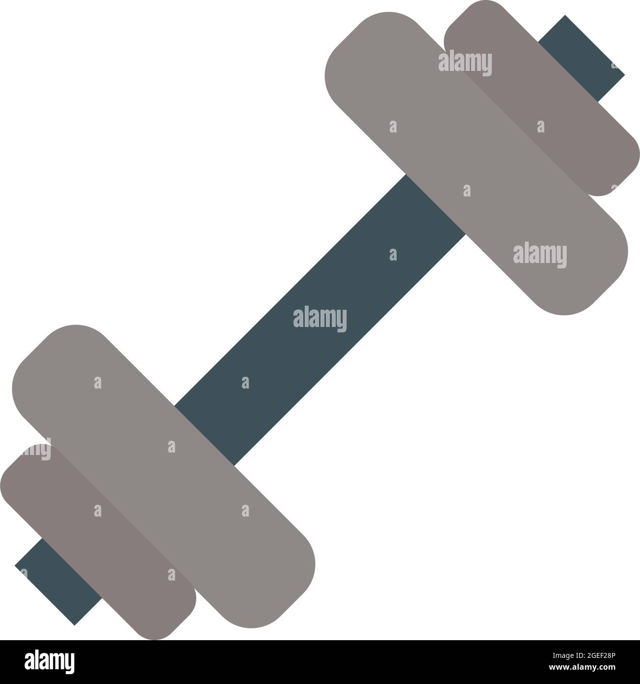 gym dumbbell icon on white background Stock Vector Image & Art - Alamy