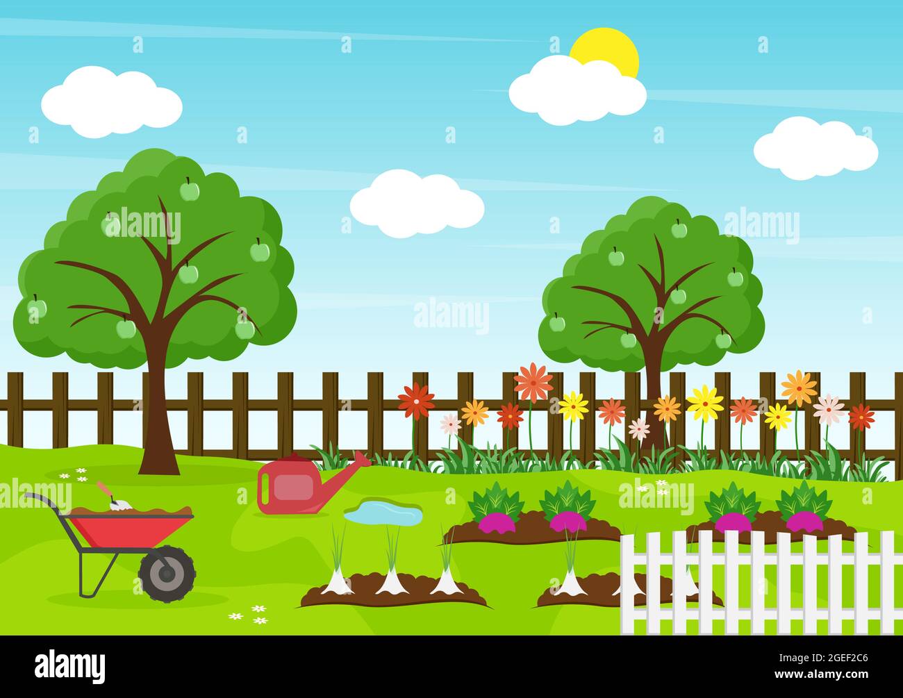 Animated Garden Background Images