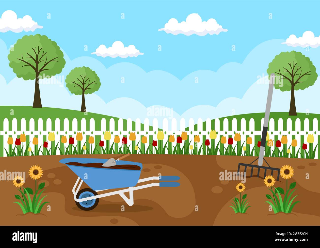 Vegetable Farm Clipart Background