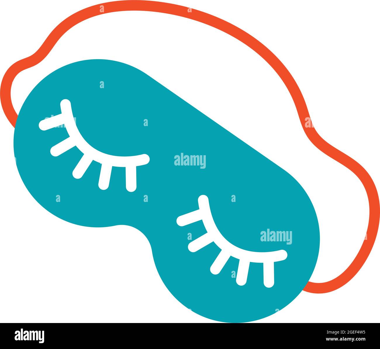 sleep eye mask icon on white background Stock Vector Image & Art - Alamy