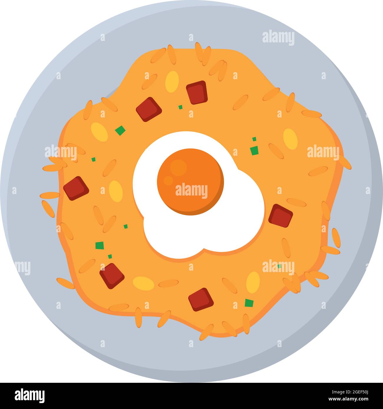 Illustration kimchi on plate Stock Vector Images - Alamy