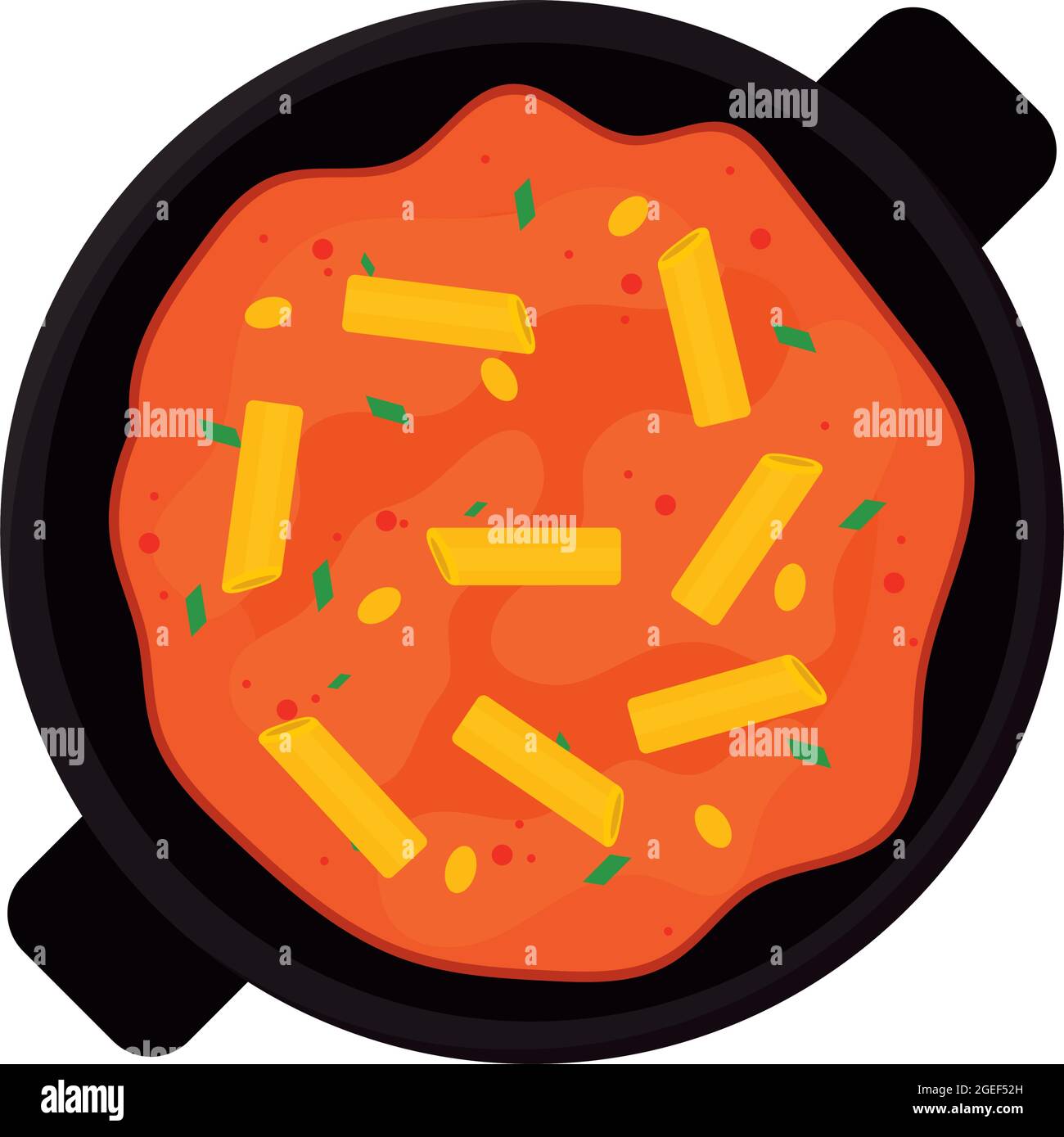 Tteokbokki vector hi-res stock photography and images - Alamy