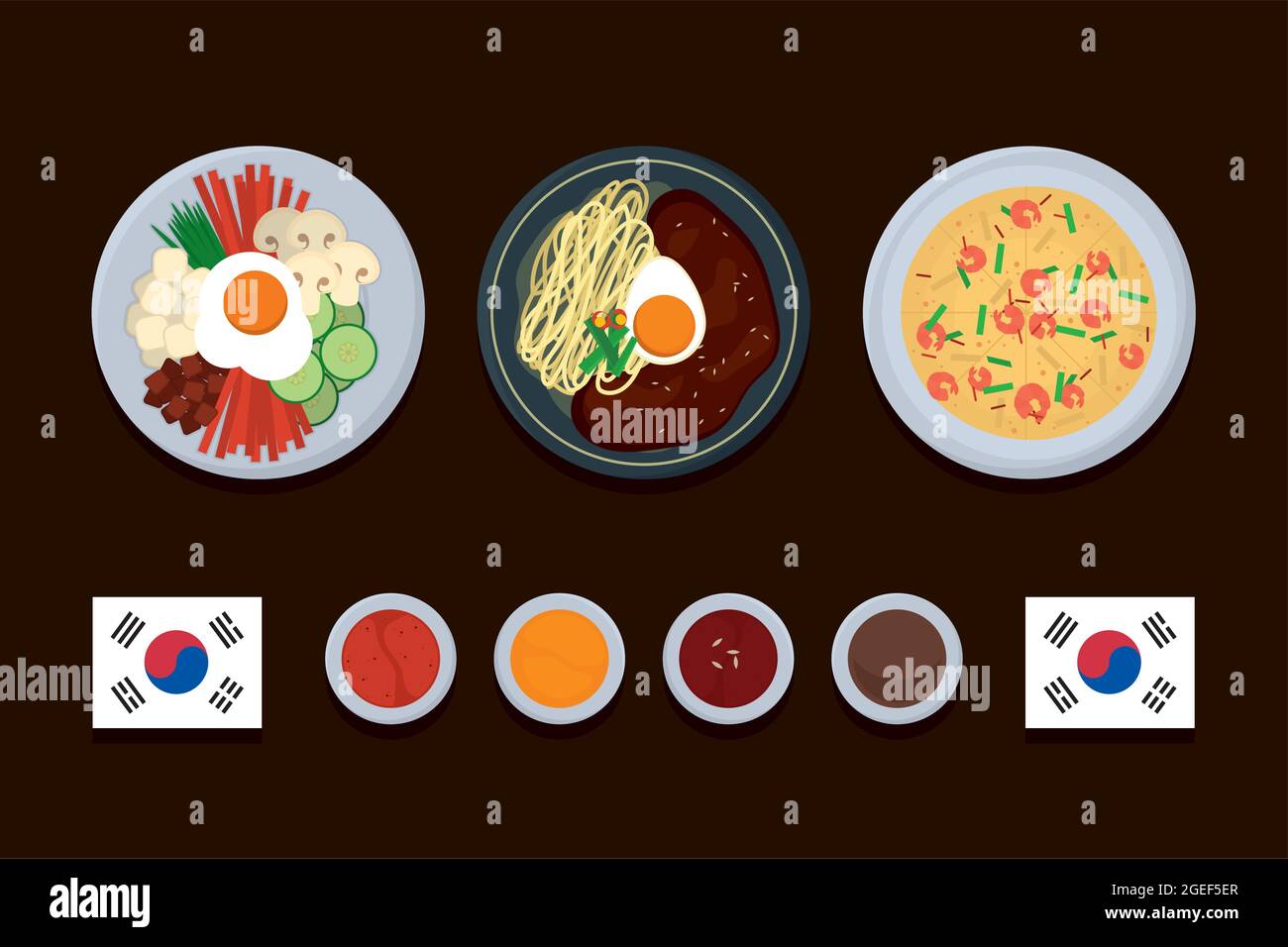 traditional korean food icon collection Stock Vector Image & Art - Alamy