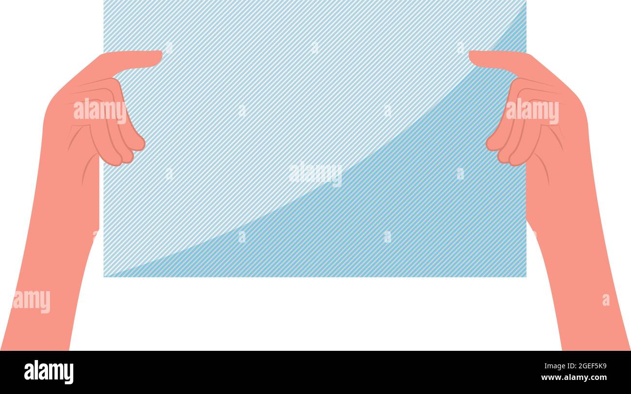 hands raising a blank poster Stock Vector Image & Art - Alamy