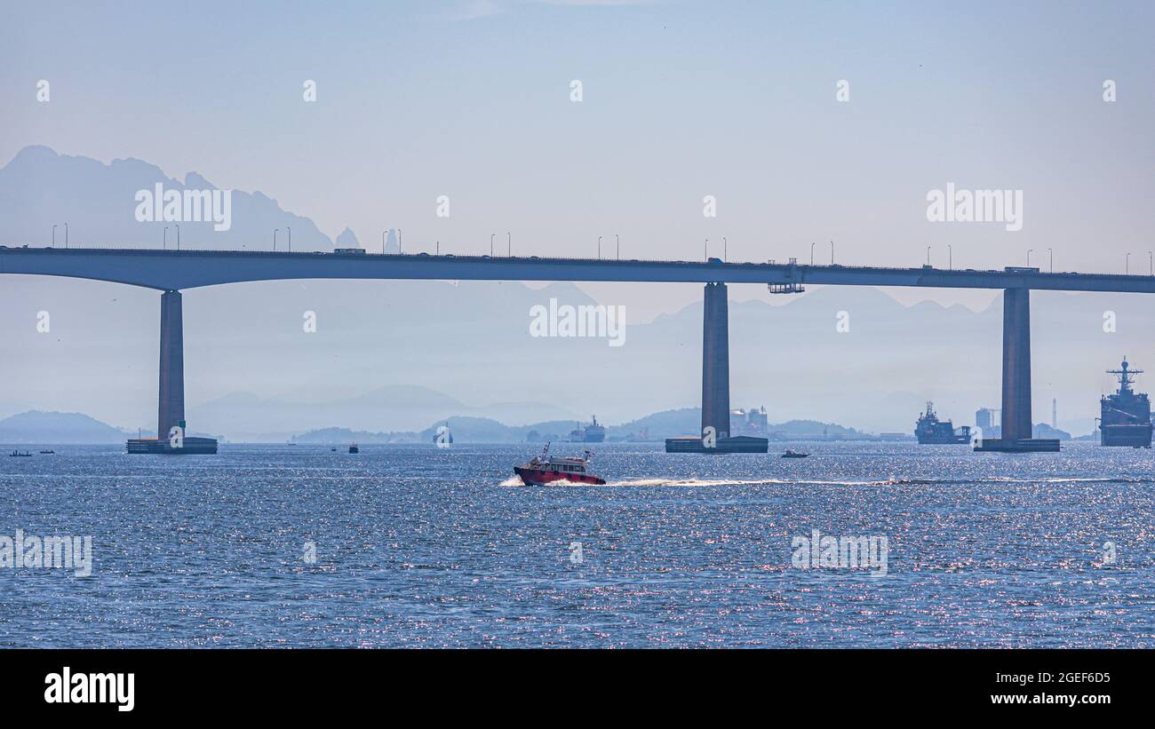 Rio de Janeiro, Brazil - CIRCA 2021: Landscape of Guanabara Bay, Rio de ...