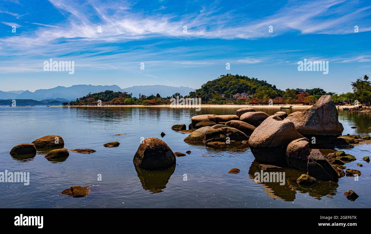 Paqueta Island, Rio de Janeiro, Brazil - CIRCA 2021: Typical urban ...