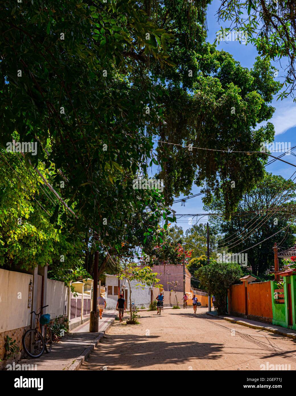 Paqueta Island, Rio de Janeiro, Brazil - CIRCA 2021: Typical urban ...