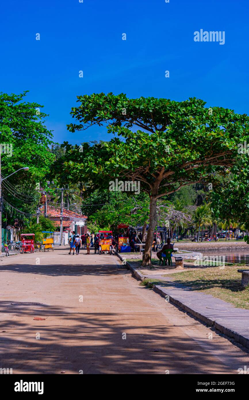 Paqueta Island, Rio de Janeiro, Brazil - CIRCA 2021: Typical urban ...