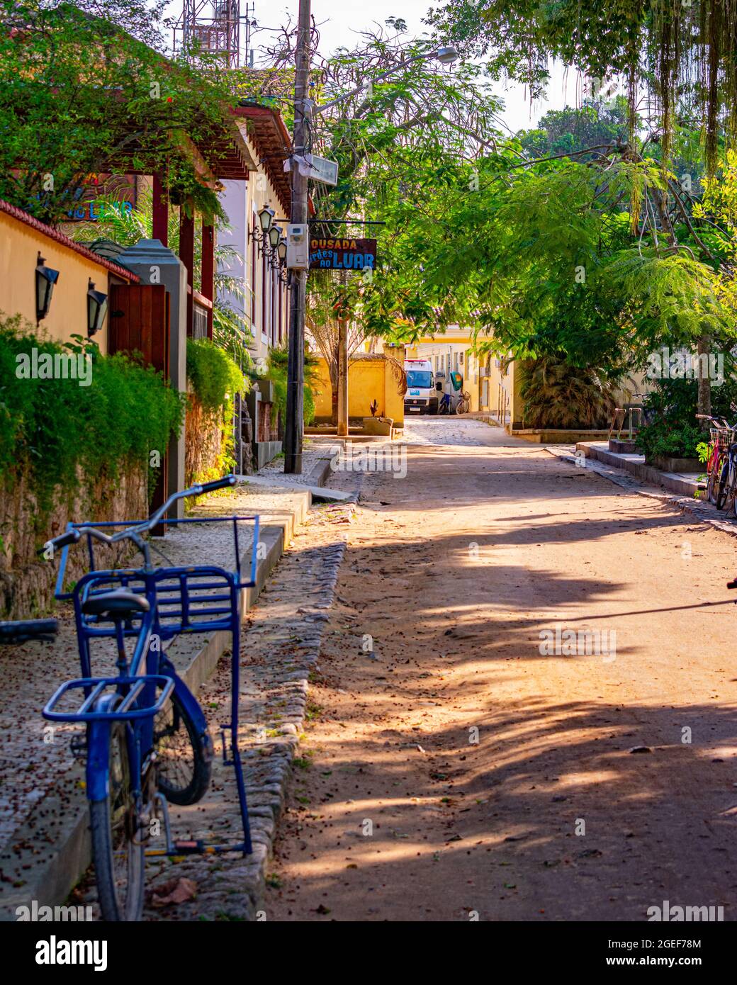 Paqueta Island, Rio de Janeiro, Brazil - CIRCA 2021: Typical urban ...