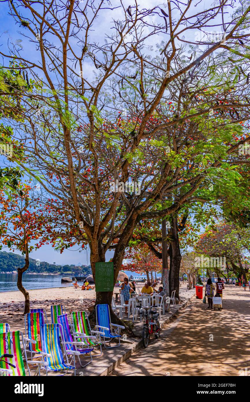 Paqueta Island, Rio de Janeiro, Brazil - CIRCA 2021: Typical urban ...