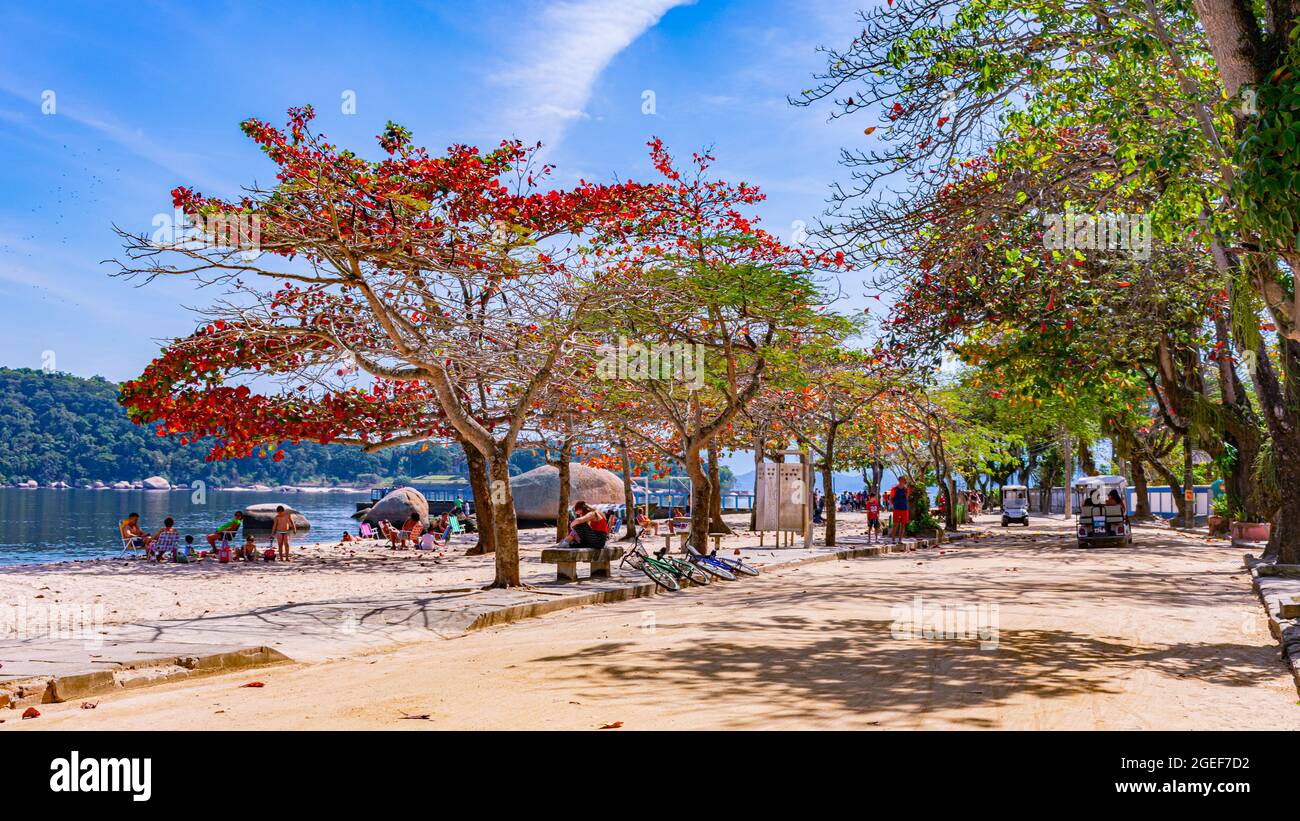 Paqueta Island, Rio de Janeiro, Brazil - CIRCA 2021: Typical urban ...