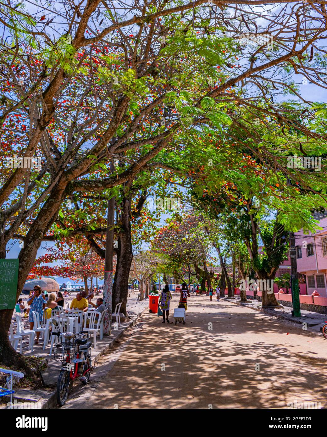 Paqueta Island, Rio de Janeiro, Brazil - CIRCA 2021: Typical urban ...