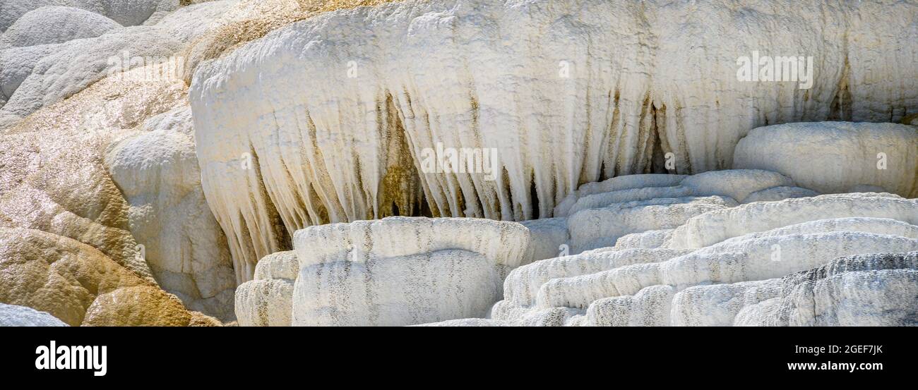 Lower Terraces Mammoth Hot Springs, Yellowstone National Park, USA ...
