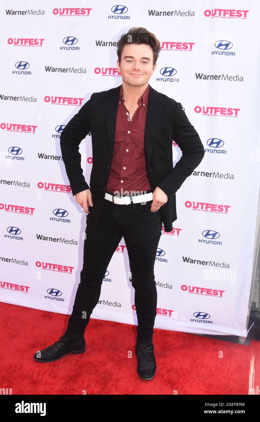 Glee Actor Chris Colfer Celebrities High Resolution Stock Photography ...