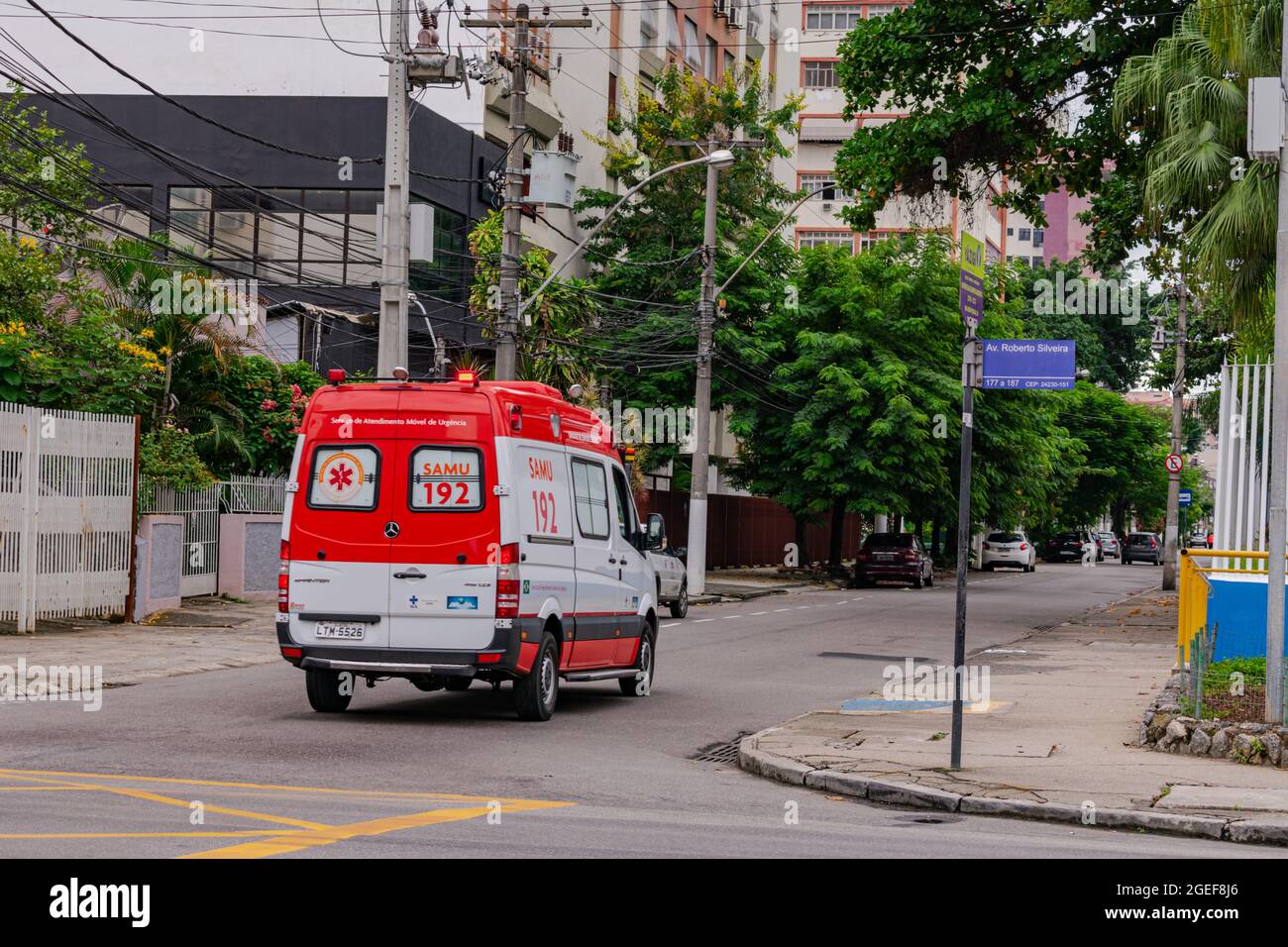 Niterói, Rio de Janeiro, Brazil - CIRCA 2021: Mobile Emergency Care ...