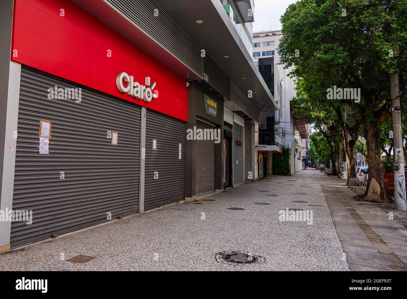 Niterói, Rio de Janeiro, Brazil - CIRCA 2020: Stores temporarily closed ...