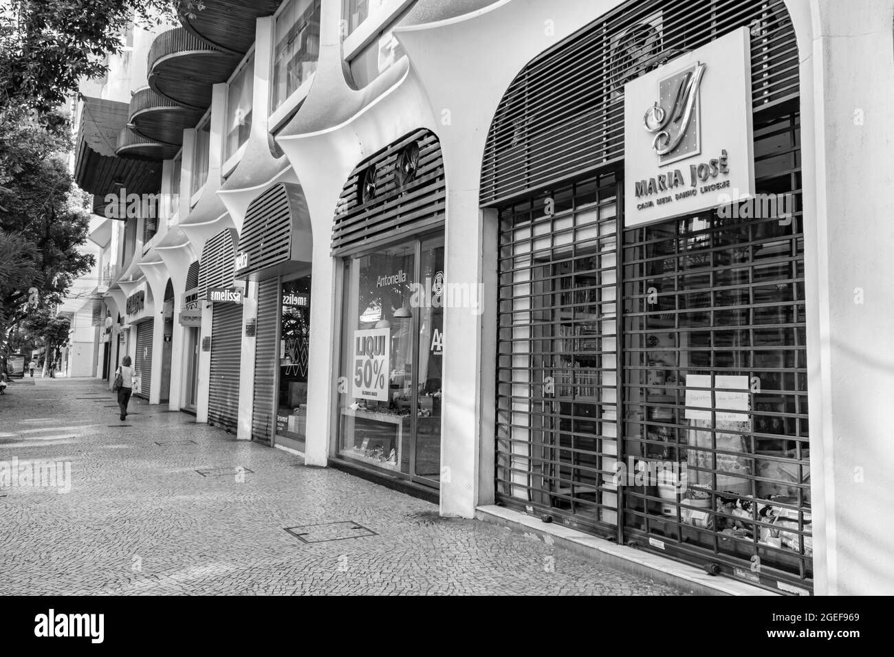Niterói, Rio de Janeiro, Brazil - CIRCA 2020: Stores temporarily closed ...