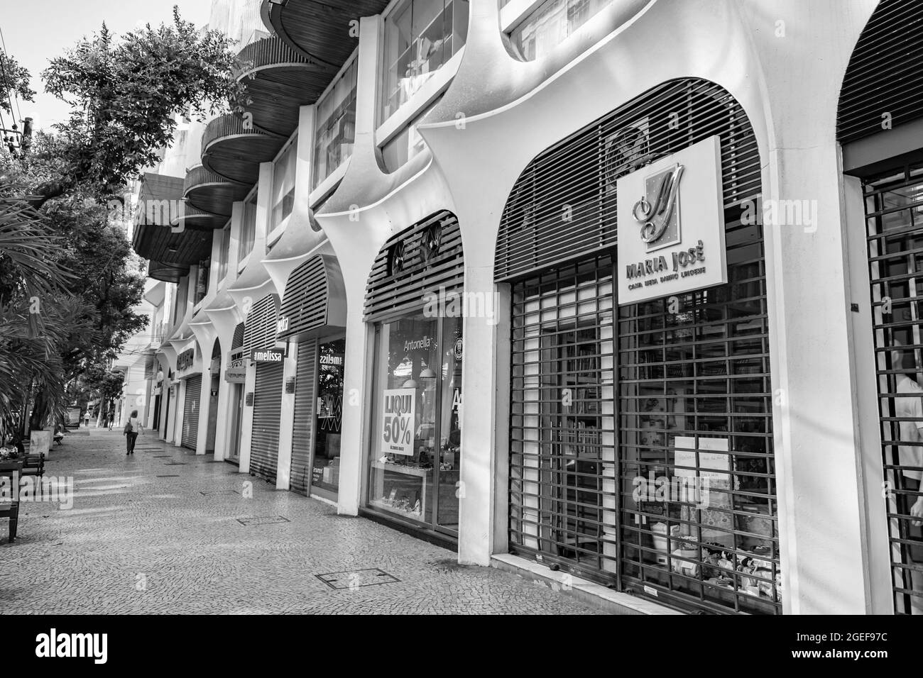 Niterói, Rio de Janeiro, Brazil - CIRCA 2020: Stores temporarily closed ...