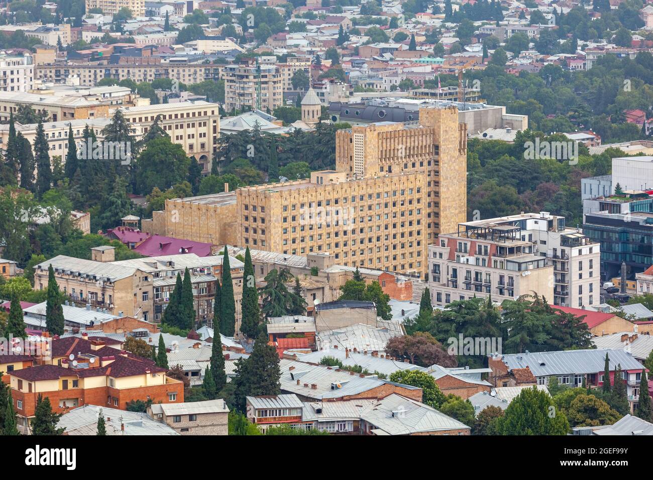 The building of the Government of Georgia in Tbilisi. Travel Stock ...