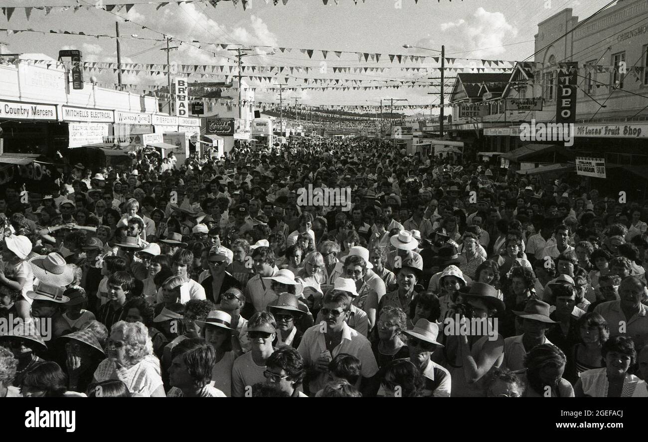 STANTHORPE, QUEENSLAND, AUSTRALIA, 1984: A huge crowd attends the 1982 ...
