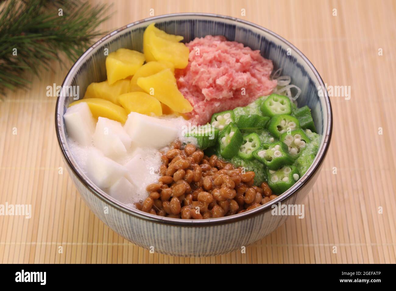 Sticky Vegetables Rice Bowl, Japanese Food Stock Photo - Alamy