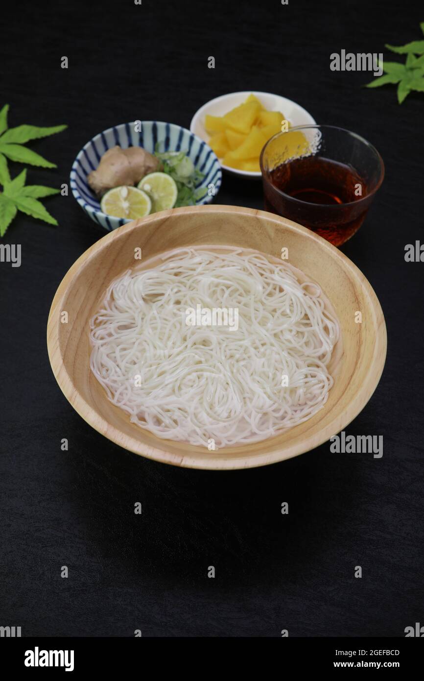 Japanese somen cold noodles food meal hi-res stock photography and ...