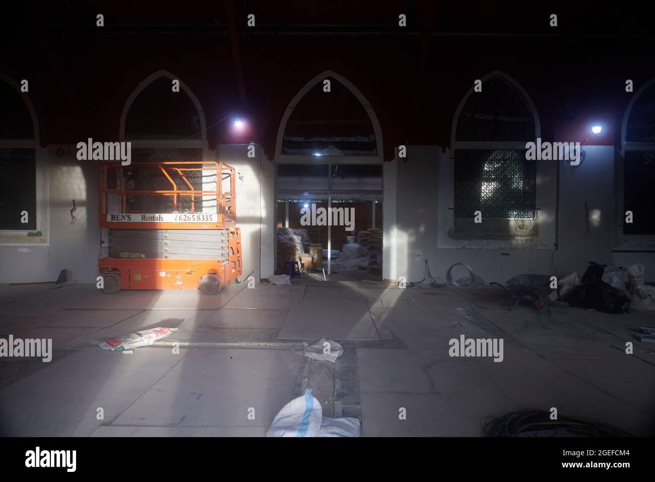 The White Rabbit Restaurant in Dempsey, Singapore undergoing interior ...