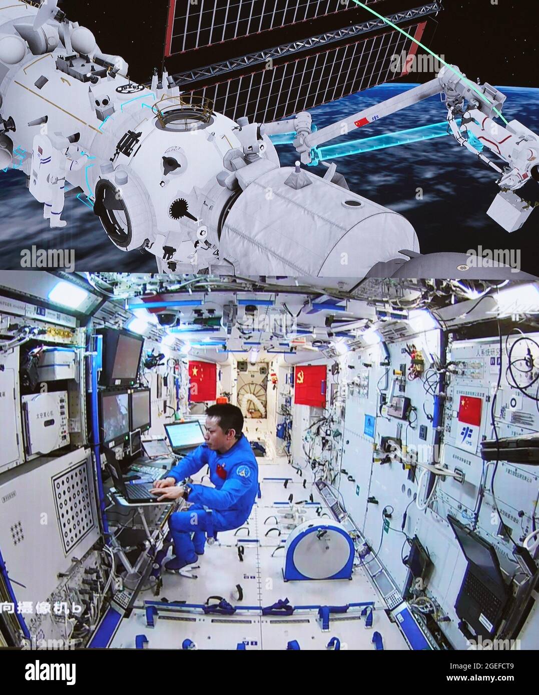 Astronauts Working Out