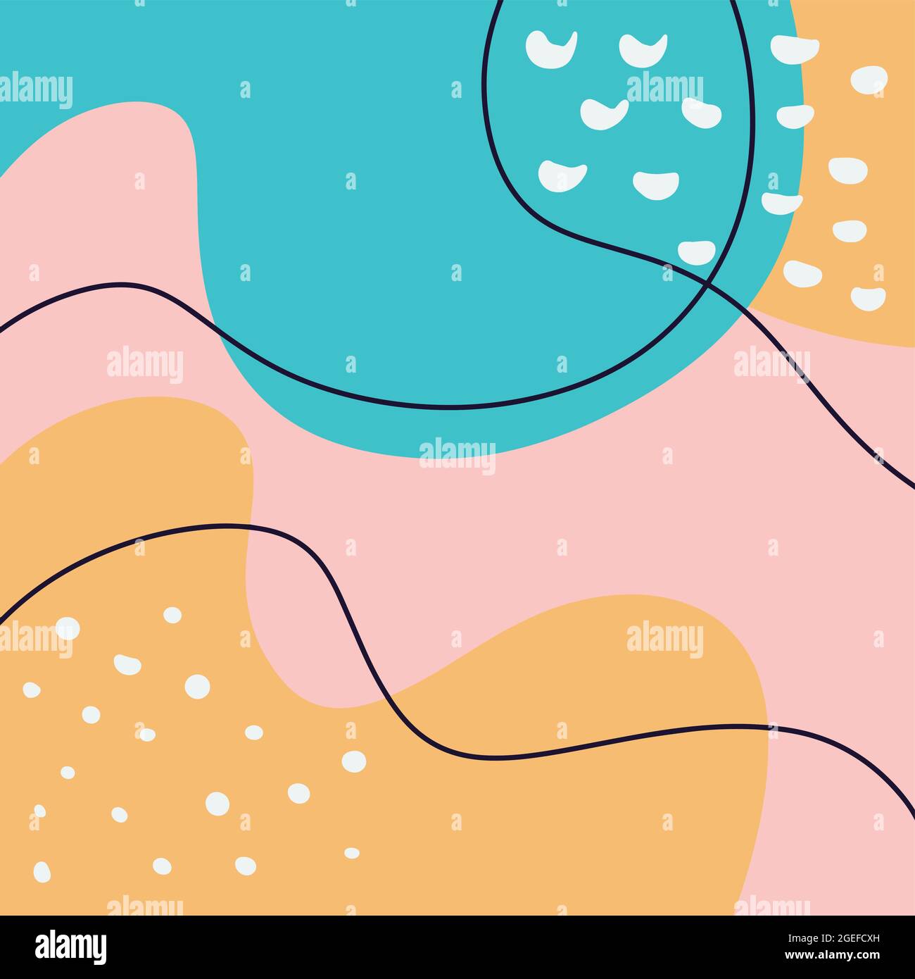 flat design abstract art for template design Stock Vector Image & Art ...