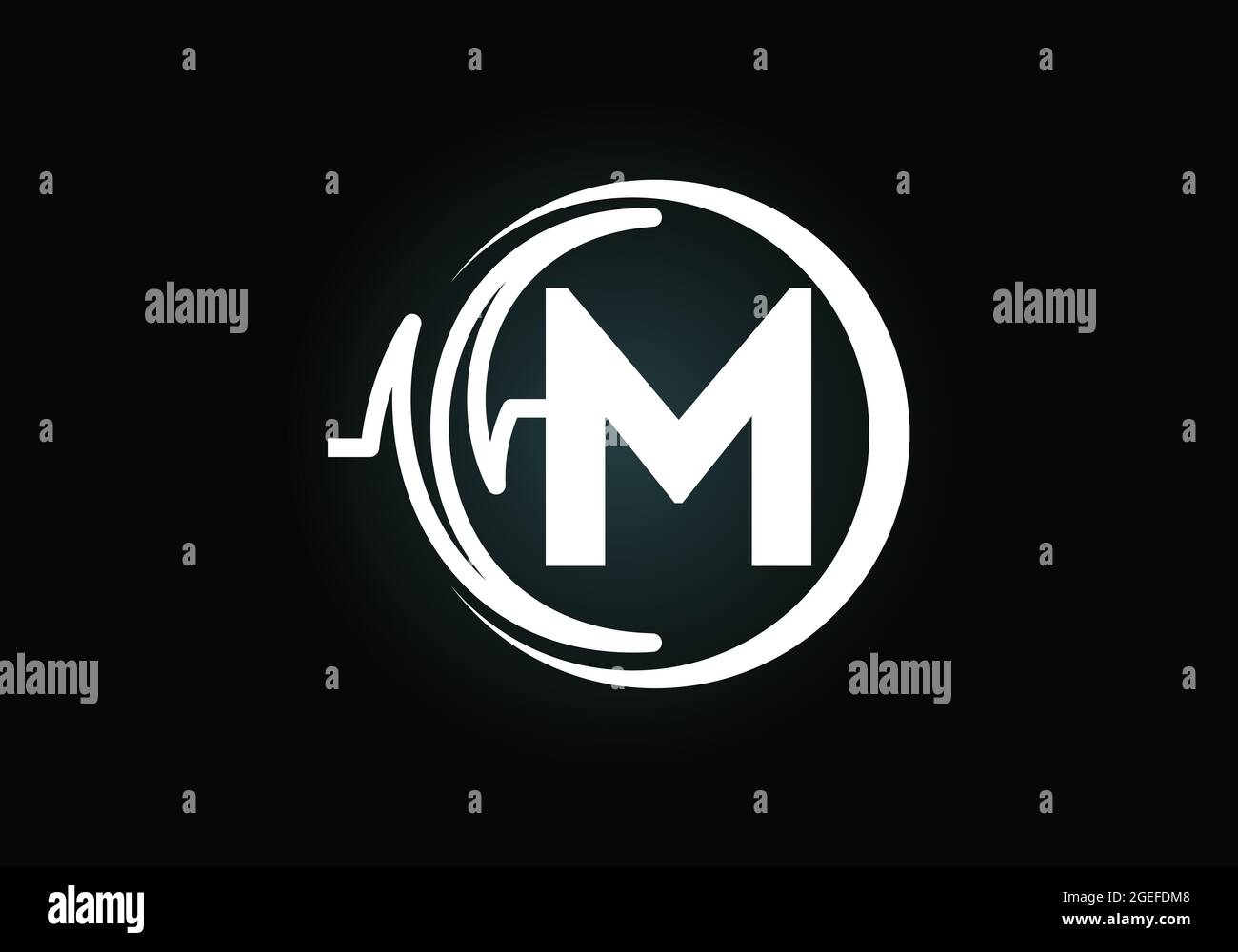 Initial M monogram alphabet with health Pulse. Heartbeat logo icon ...