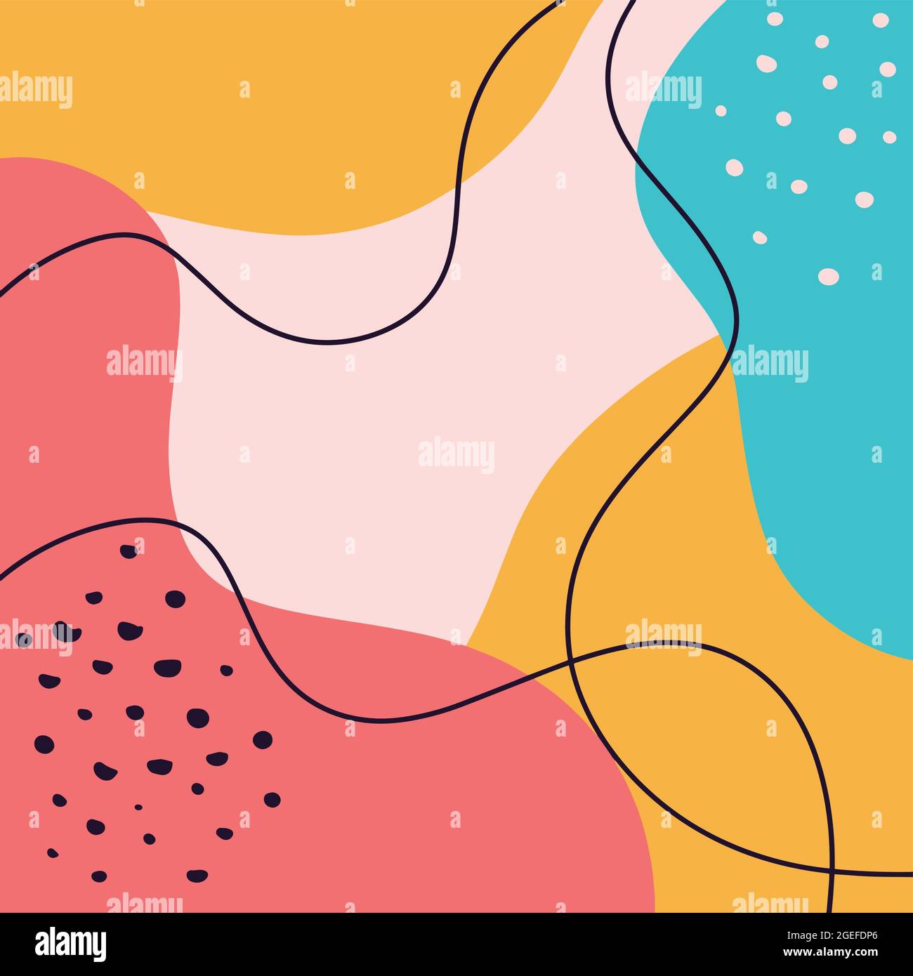 flat design abstract art for template design Stock Vector Image & Art ...